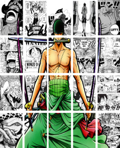 set of 20 manga wall collage kit of onepiece zoro collage kit Paper ...