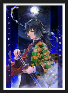 Giyu Tomiko Water Hashira | Demon Slayer Framed Poster | Anime Framed ...