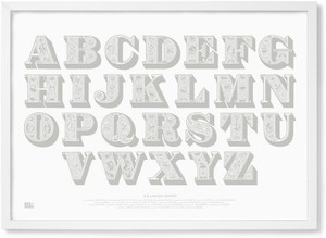 Abcd alphabet chart Poster Multicolor Photo Paper Print Poster ...