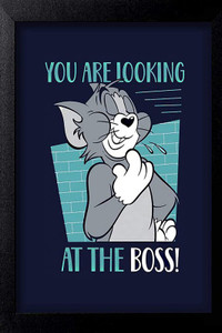 Funny Cartoon Sticker Poster|"You Are Looking At The Boss"|Kids Cartoon ...