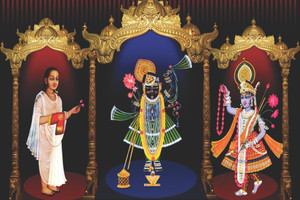 Lord Shreenath Ji Religious Paper Poster for Room Decoration | Home ...