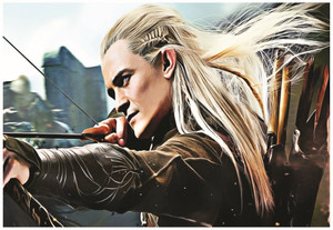 The Lord of The Rings Movie Legolas Wall Poster A4 Size Photographic ...