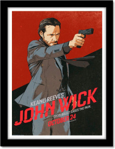 John Wick Movie Framed Poster for Room & Office, Hollywood movie poster ...