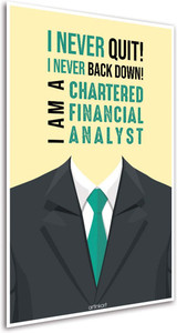 Motivational Chartered Financial Analyst Poster for Room and Office CFA ...