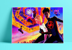 YAA - Spider Man Across The Spider Verse Art Effect Anime Series Poster ...