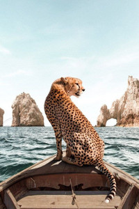 Cheetah Poster | Cheetah Posters for Room | Unframed | With Self ...