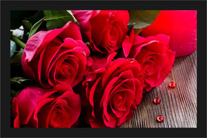 Flower Scenery Nature Poster with A4 Size Frame F-240 Paper Print ...