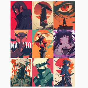 Naruto Wall Posters | Size : A4 (21*29.7 CMS) Self Adhesive Wall ...