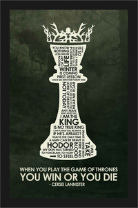 Game of Thrones GOT Poster with A4 Size Frame F-555 Paper Print ...