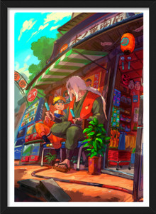 Naruto x Jiraya Sensei | Naruto Framed posters | Anime Frames Paper ...