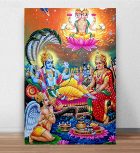 Lord Vishnu Poster For Room & Office,Hindu god wall Poster Photographic ...