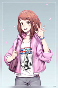 Anime My Hero Academia Ochaco Uraraka Hd Matte Finish Poster Paper ...
