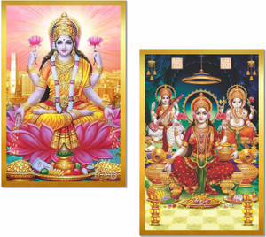 Goddess Lakshmi Posters for Wall (12 x 18 inch), Laxmi Ji Pana, Laxmi ...
