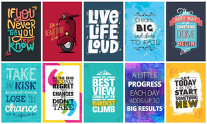 Motivational Poster Quotes Wall Design For Living Room Drawing Room ...