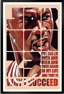 Poster Michael Jordan Success As Basketball Player (Large Print, 36x24 ...