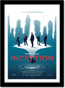 Inception Movie Framed Poster With Acrylic Sheet For Room & Office ...