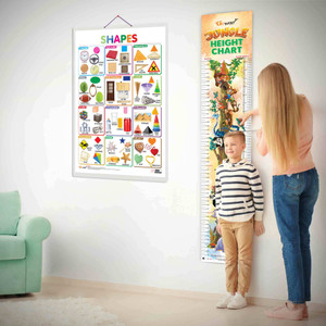 Shapes and JUNGLE HEIGHT CHART | Set of 2 chart | A Combo to Learn ...