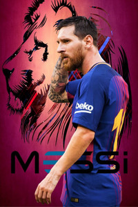 Lionel Messi Poster for Room Wall Decoration, Size - 12 X 18 inches ...