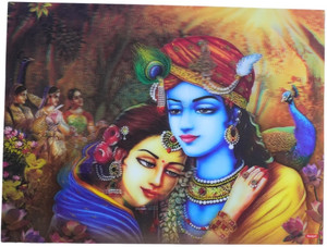 RadhaKrishn Wall Poster | Hindu Religious Wall Poster | Bhagwan Poster ...