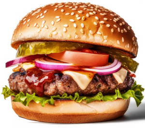 Resturant Fast Food corner Burger poster Fine Art Print - Decorative ...