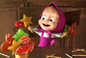 Poster Masha And The Bear sl-13300 (LARGE Poster, 36x24 Inches, Banner ...