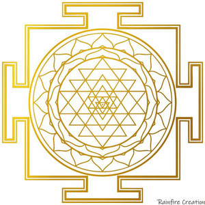 Shree Yantra Poster for Home Office and Student Room Wall Decor | 12x18 ...