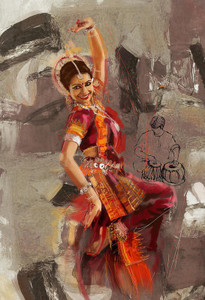 Poster Kathak Dance Digital Art sl-14442 (Wall Poster, 13x19 Inches ...