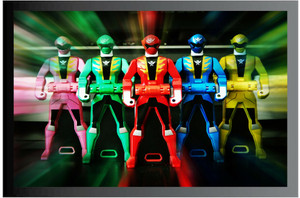 Power Rangers Frame Poster For Room Synthetic Wood Gloss Lamination F25 ...