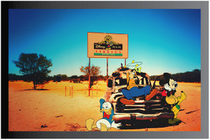 Cartoon Poster with Frame Gloss Lamination M25 Paper Print - Animation ...