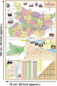 Combo of 7 maps ( Bihar ) Set of 7 Paper Folded Maps & charts | India ...