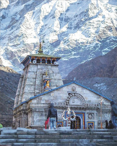 Beautiful Kedarnath Temple Poster for Home, Office & Shop, and Vinyl ...