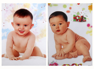 Combo of 2 Cute Boy Posters | Smiling Boy Posters| Poster for Pregnant ...