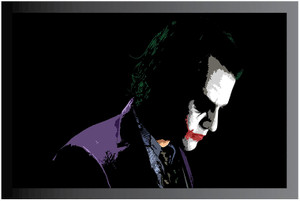Joker Frame Poster For Room Synthetic Wood Gloss Lamination F77 Paper ...