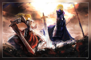 Saber Fate Stay Night Fate Apocrypha Fate Series Video Game Matte ...
