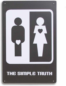 The Simple Truth Metal Plate Poster Fine Art Print - Quotes ...