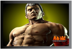Tekken Game Frame Poster For Room Synthetic Wood Gloss Lamination F9 ...