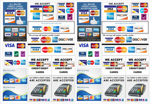 Poster All Credit Card Accepted Here Sticker Cut And Paste Anywhere sl ...
