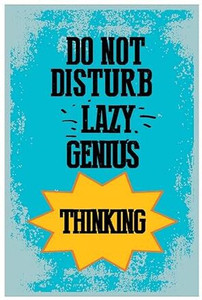 Do not disturb Lazy Genius Poster/ Wall Poster/ Poster for Home ...