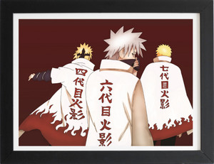 Kakashi x Minato x Naruto | Naruto Shippuden Framed posters | Anime ...