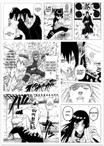 Naruto Anime Shinobi Manga Panel 21 Waterproof Non-tearable Wall ...