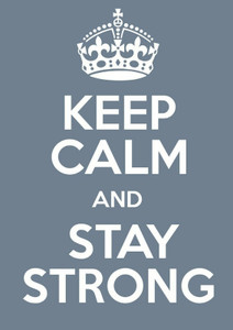 Poster Keep Calm And Stay Strong Sl-15846 (Large Poster, 36x24 Inches ...