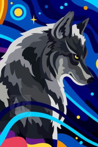 Wolf Poster | Wolf Posters for Room | Unframed | With Self Adhesive ...