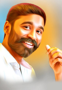 Poster Danush Actor Digital Art new (Large Poster, 300GSM Matt, 36x24 ...