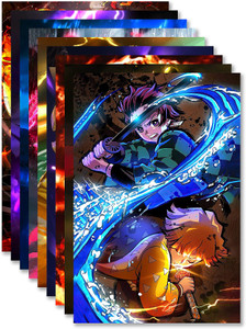Anime poster Set of 10 Mix Anime Wall Posters for Room Size A4 Fine Art ...