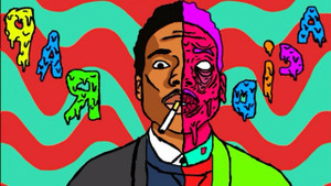 Cartoon Rapper Rapper Matte Finish Poster Paper Print - Animation ...