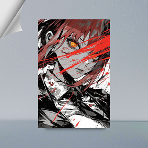 VIRGIN ARTS | MAKIMA | ANGEL DEVIL | CHAINSAW MAN | ANIME | 300 GSM A4 ...