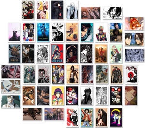 50 Pcs Wall Collage Kit, Anime Aesthetic Photo Collage, Manga Collage ...