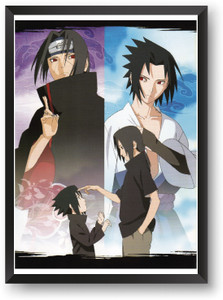 ANIME POSTER FRAME | NARUTO | - Black Wall Poster Framed For Home And ...
