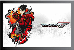 Tekken Game Frame Poster For Room Synthetic Wood Gloss Lamination F63 ...