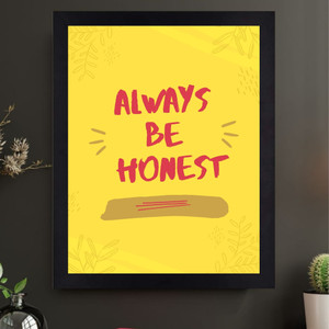 Motivational Brainy Wall Art Framed Quote Paper Print - Quotes ...